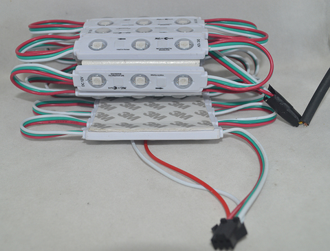 Buy Full Color Dc12v Led Module Light 20pcs 3led Module Lights 5050 Smd ...