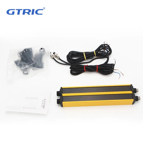 Buy Gtric Industrial Light Curtain Infrared Barrier 8 Beams 20mm Pitch ...