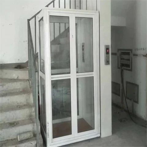 Buy Hydraulic Residential Lift 2 Floor Indoor Small Home Passenger ...