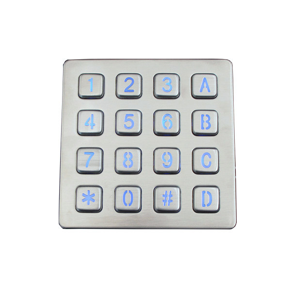 Buy Industrial Electric Door Lock Illuminated Numeric Keypad Matrix 4x4 ...