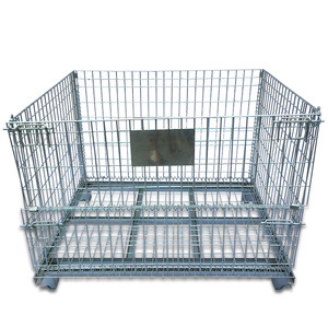 Buy Metal Foldable Scrap Wire Mesh Recycle Storage Cage Pallet from ...