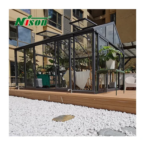 Buy Modern Movable Sunroom Foldable Standalone Glass Winter ...