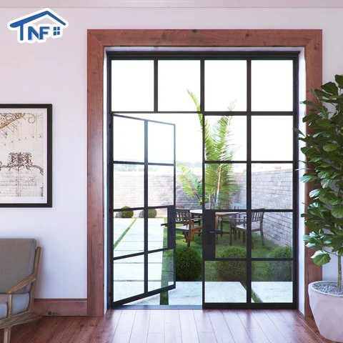 Buy Nf Aluminum French Glass Doors Front Doors Designs from Foshan NF ...