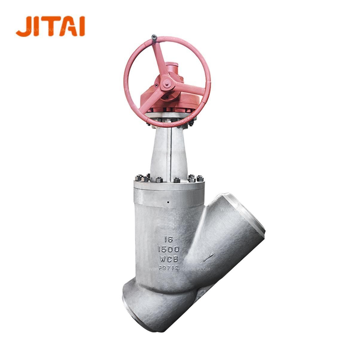 Buy Steam High Temperature Pressure Seal Y Pattern Stop Check Valve ...