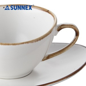 Buy Sunnex Elegant Hand Painted Porcelain Coffee Tea Cup And Saucer Set ...