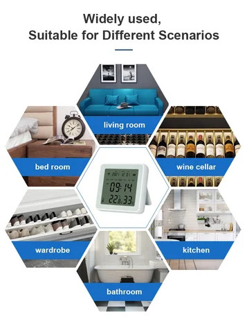 Buy Tidelink Tuya Smart Home Temperature And Humidity Sensor Zigbee ...