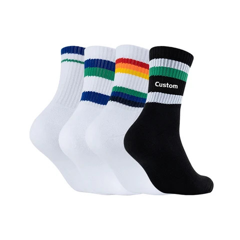 Buy To Sample Custom Sports Socks Knitted Embroidery Design Custom Logo ...