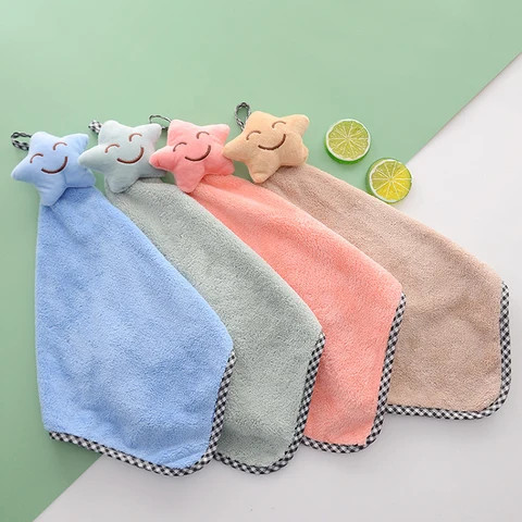 Buy Wholesale Cheap Cute Star Smile Design Mini Kitchen Dish Towels ...
