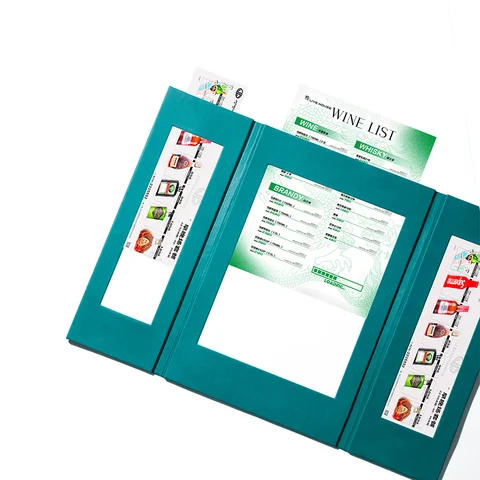 Buy Wholesale Pu Leather Bar Restaurant Led Menu Book Covers Led Menu ...