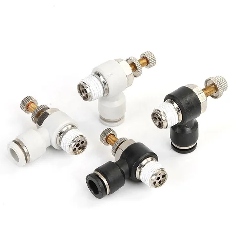 Buy Yadeke Pneumatic Throttle Valve Sl8-02 Cylinder Speed Regulation Threaded Joint from ...