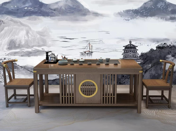 Buy New Chinese Style Solid Wood Tea Table And Chair Combination. from ...