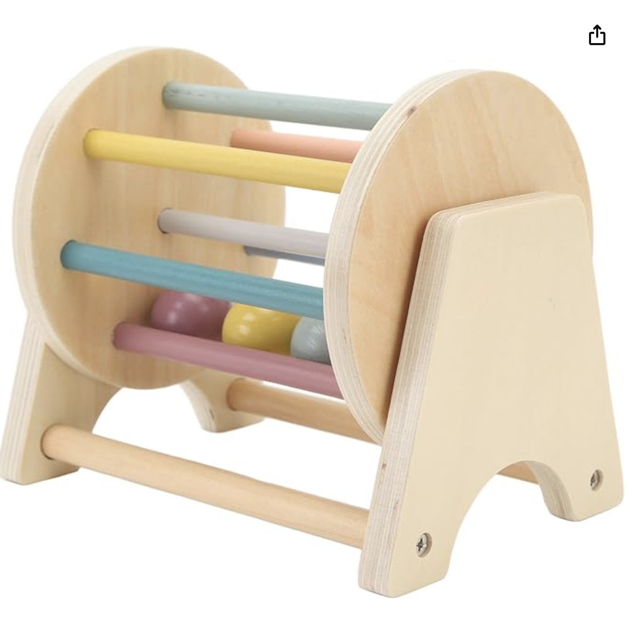 Buy Wooden Rolling Drum Rattle from The Kiddo Plus, India | Tradewheel.com