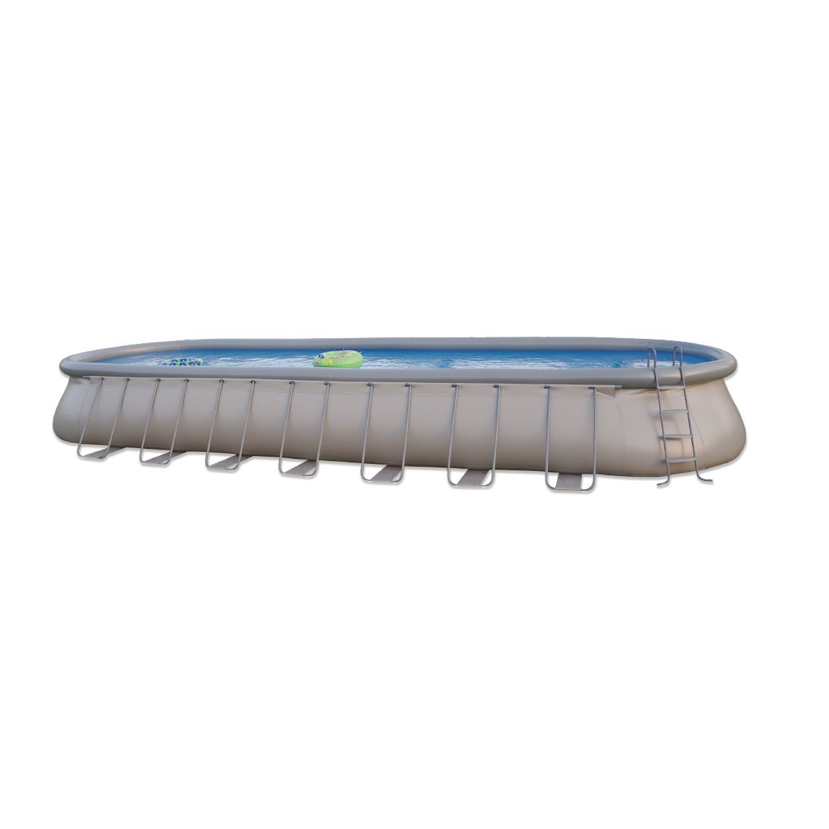 Buy Metal Large Steel Frame Pool Liner Deep Above Ground Round Premium ...