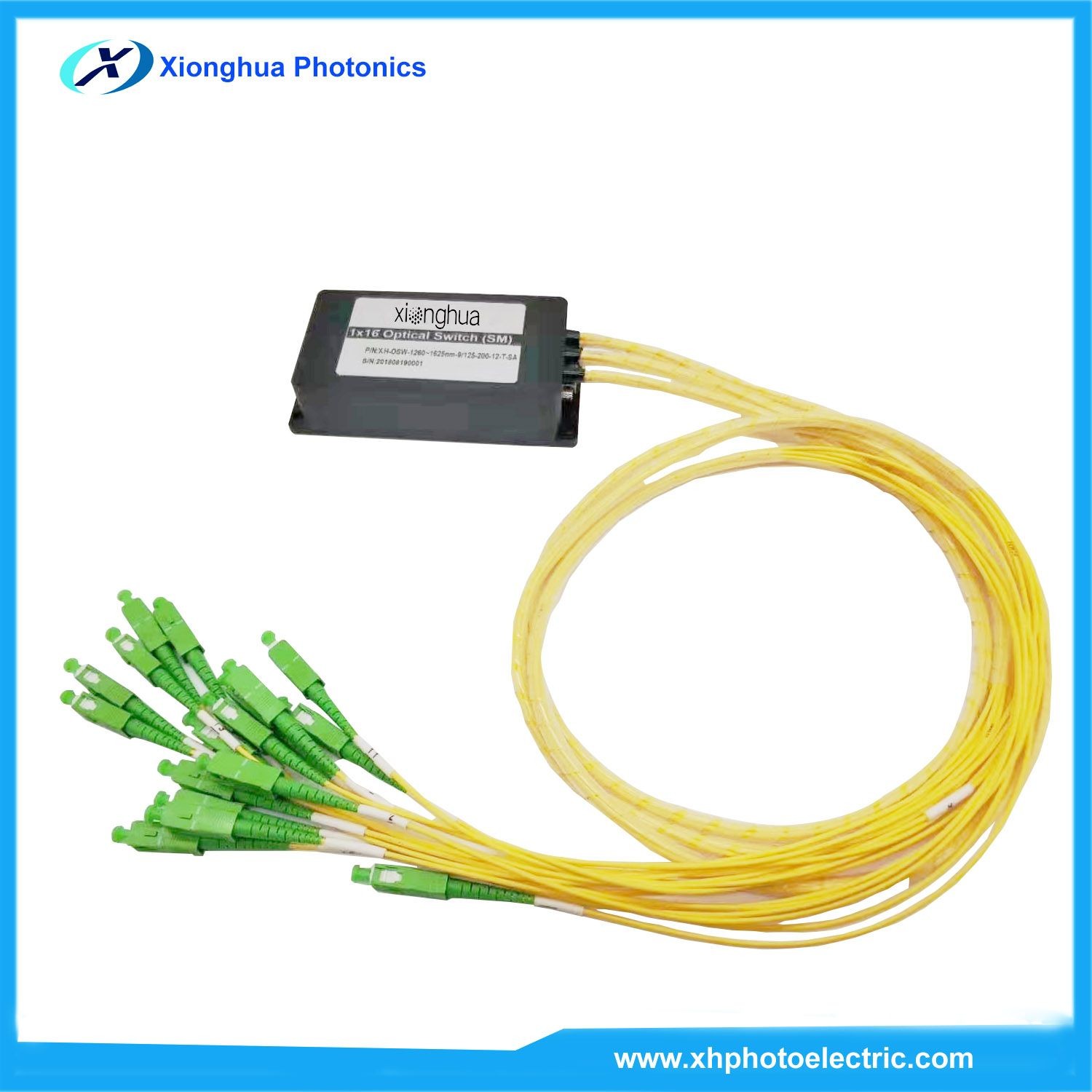 Buy Optical Network Switch 1x8 Mechanical Optical Switch Wavelength ...
