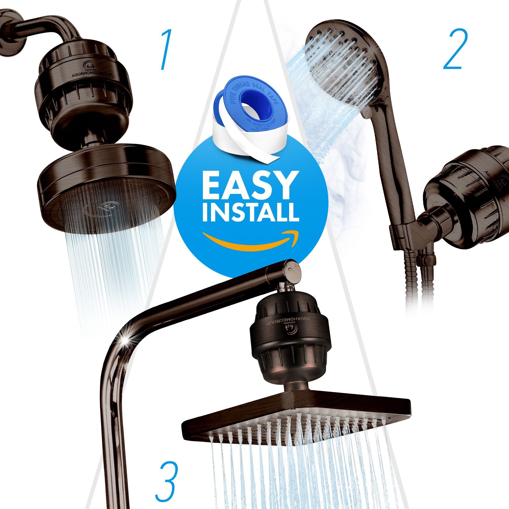 Buy Aquahomegroup 20 Stage Shower Filter With Vitamin C For Hard Water ...
