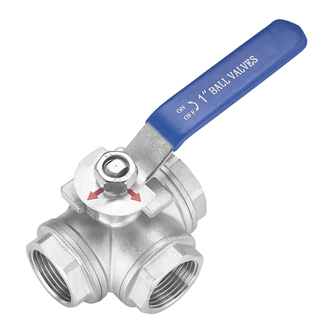 Buy 2021 China Made T Type Dn50 3 Way Thread Ball Valve Of 304 Ss Use ...