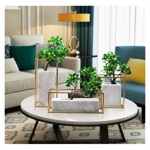 Buy 3 Pcs Set Marble Stone Pot Planter from Xiamen Caron Stone Co., Ltd ...