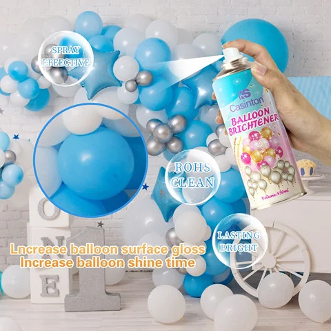Buy 450ml Brightening Balloon Shine Spray Latex Balloon Brightener ...