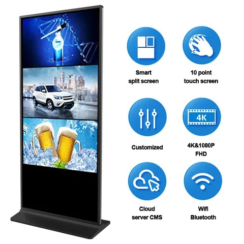 Buy 55 Inch Floor Standing Lcd Advertising Windows Os Playing Equipment ...