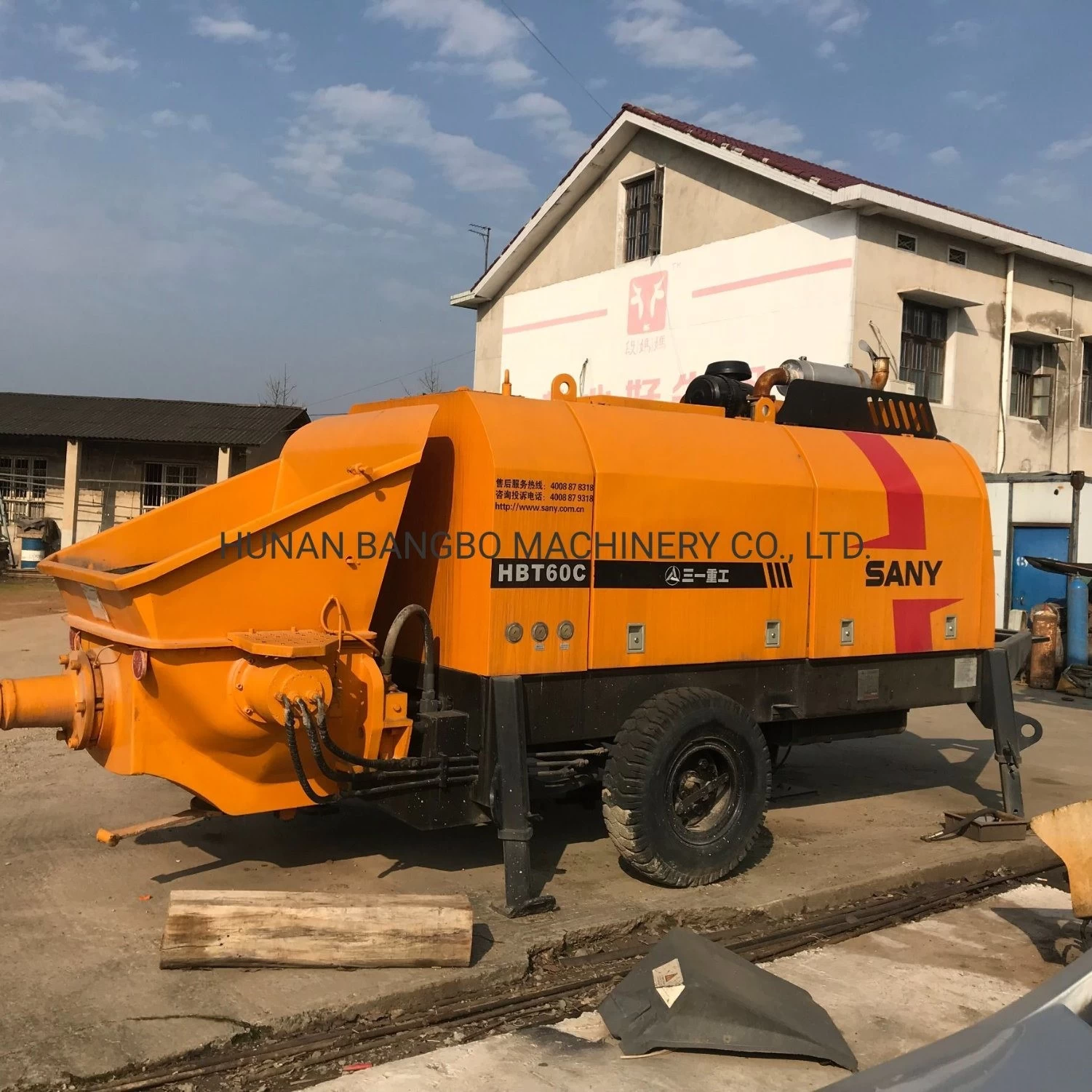 Buy 8mpa Portable Stationary Concrete Trailer Pump Mini Cement Beton ...