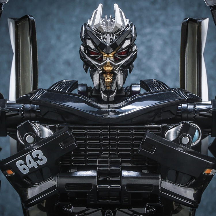 Buy Bmb Bottlene Police Car Road Block Model Transformation Robot Toys ...