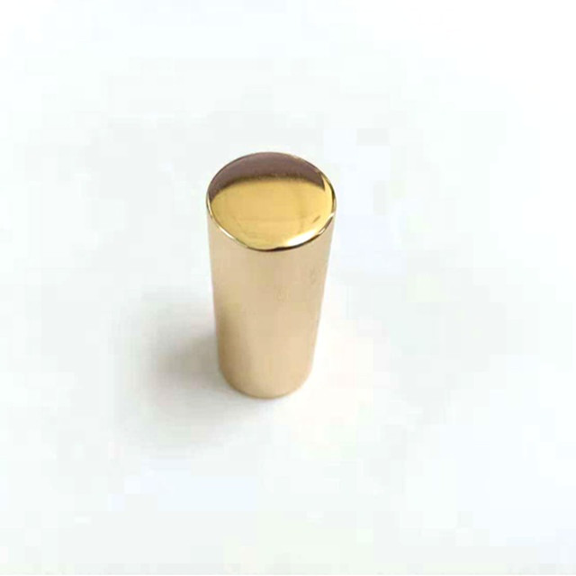 Buy Custom Logo Metal Black Gold Bottle Cap Aluminum Rod Tube Cap from ...