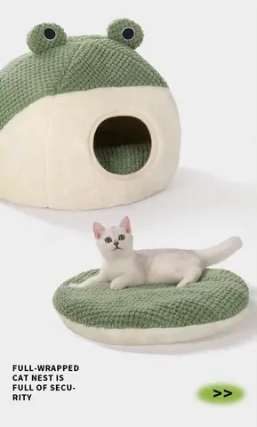 Buy Dog Bed Cute Frog Pet Bed Comfortable Cozy Frog Plush Pet Beds from ...