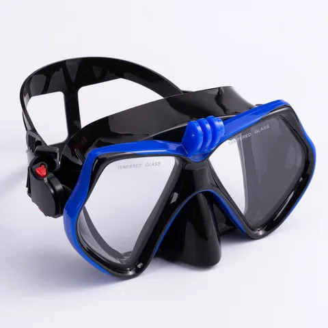 Buy Dry Snorkel Dive Mask Set Panoramic Wide View Anti-fog Scuba ...