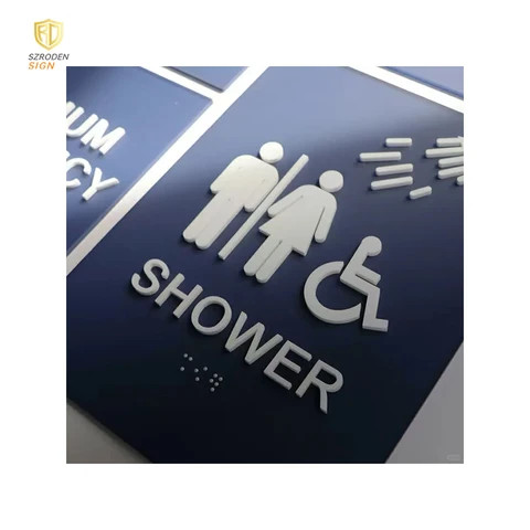 Buy Factory Ada Braille Elevator Door Room Sign Plate Outdoor Metal ...