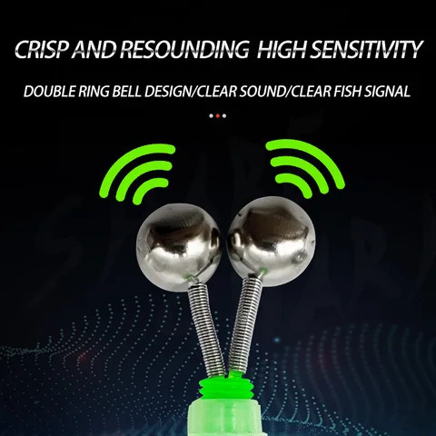 Buy Fishing Rod Bite Alarm Clip Bells With Double Bite Bells Fishing ...