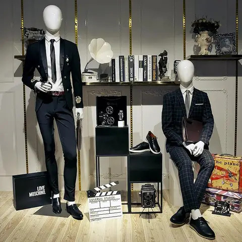 Buy Full Body Handsome Male Uniform Formal Suit Dress Standing Sitting ...