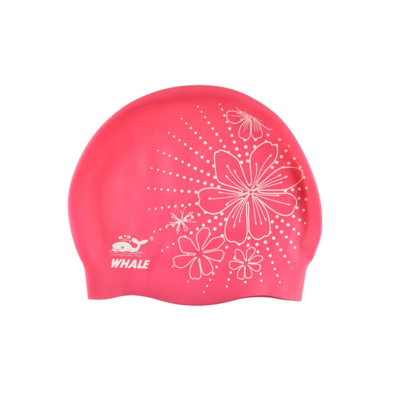 Buy Great Stretch Swimming Pool Caps Silicone No Wrikle Print Swim Cap ...