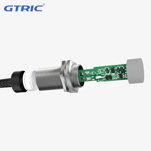 Buy Gtric Long Range Metal Proximity Switch M12 Non-flush 12v Dc Pnp Elevator Inductive ...