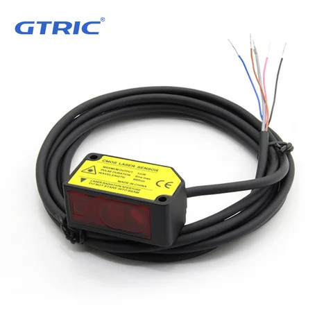 Buy Gtric Square Laser Distance Sensor Diffuse Reflection Photoelectric ...