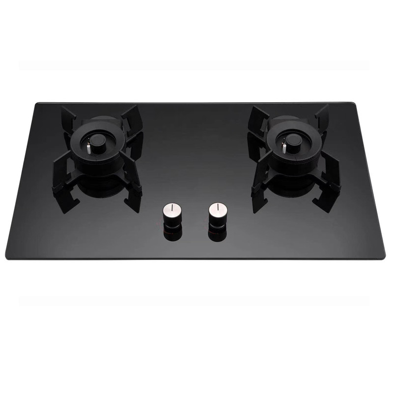 Buy Hob A Gas Stove 2 Plate Burner Cooker Two Burner Tempered Glass ...