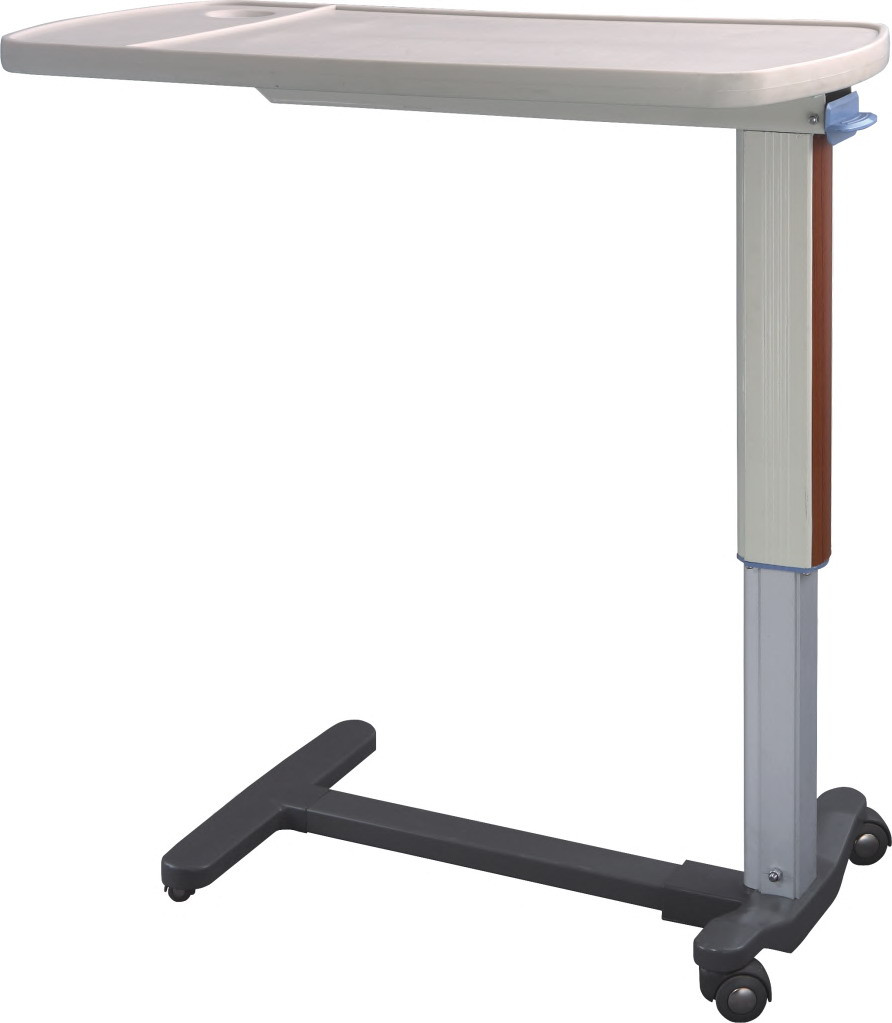 Buy Hospital Adjustable Plastic Overbed Table Overbed Panel For Patient ...