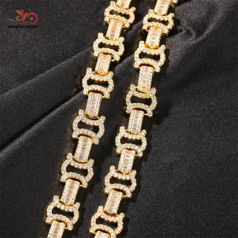 Buy Ins Clavicular Chain Hip Hop Full Diamond Shiny I-shaped Zircon ...