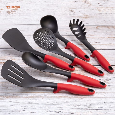 Buy Kitchen Utensil Set 6 Piece Nylon Cooking Nylon Accessories Tools ...