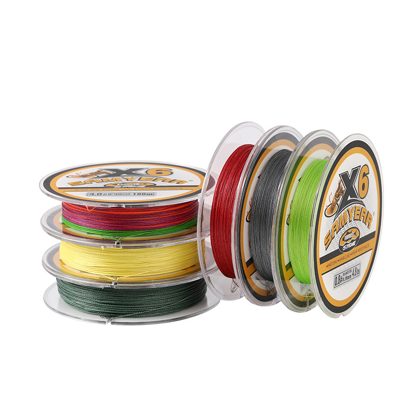 Buy 100lb 6 Strands Multifilament Braide Fishing Line Braided Fishing ...