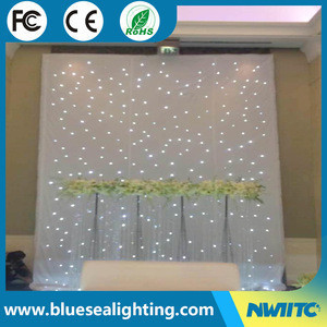 Buy Led Stage Lighting White Star Cloth Wedding Backdrop Led Lights ...