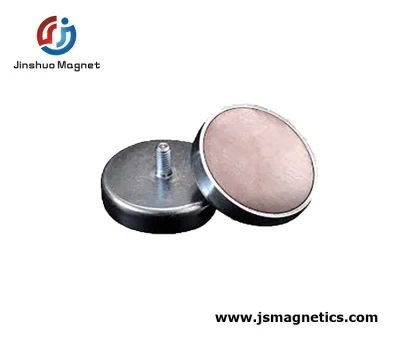 Buy Magnets Deep Pot With External Threaded Pin Ferrite Pot Magnet ...