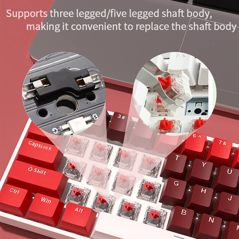 Buy Mathew Tech Hw61 Ham 61 Keys Mechanical Gaming Keyboard Rgb Backlit ...