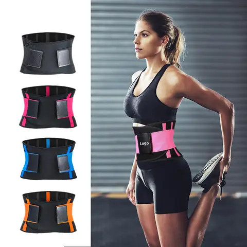 Buy Men Women Weight Lifting Belt Waist Back Wraps Sleeve Support ...