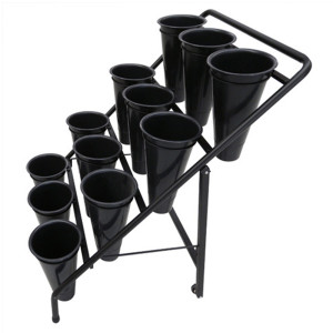 Buy Metal Silk Cut Flower Display Rack With Bucket from Foshan Kindle ...
