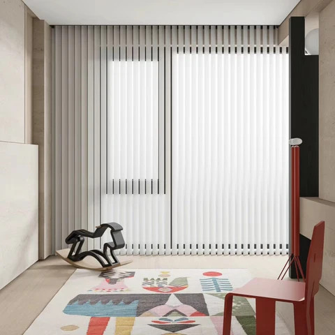 Buy Motorized Remote Control Vertical Curtain Dream Blind Hanas Manual ...