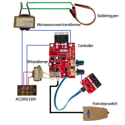 Buy Ny D01 Spot Welding Machine Control Board 40a 100a Spot Welding ...