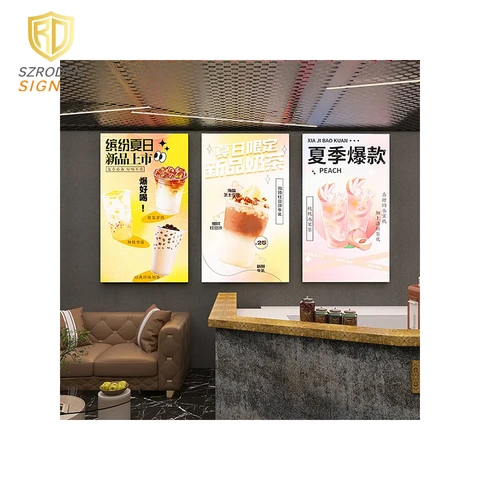 Buy Real Estate Outdoor Window Display Board Magnetic Advertising Menu ...