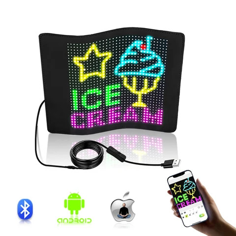 Buy S3232 Smart App Control Car Led Display Screen For Car Rear Window ...