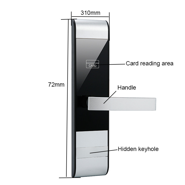 Buy Safety Keyless Electronic Rfid Key Card Door Lock Using Smart Door ...