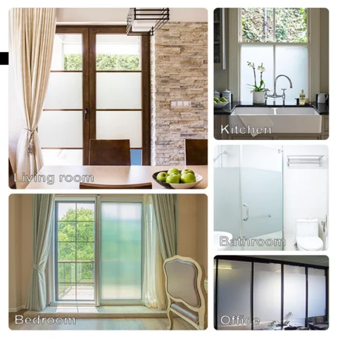 Buy Self Adhesive Vinyl Window Tint Film Frosted Glass Sticker Glass ...